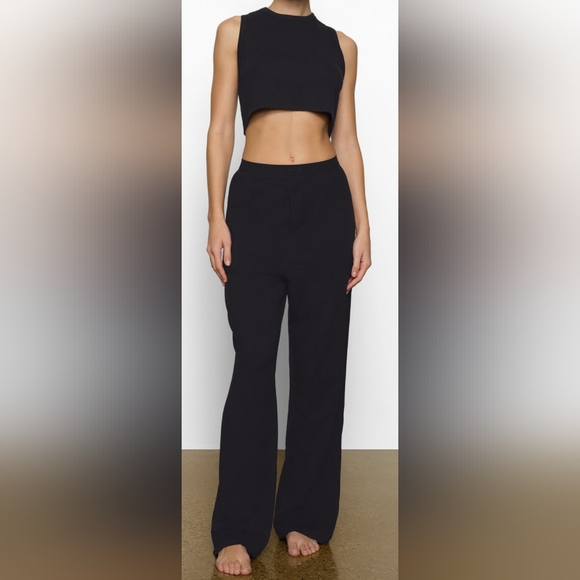 SKIMS | Pants & Jumpsuits | Skims Boyfriend Loose Pant Onyx Nwt | Poshmark